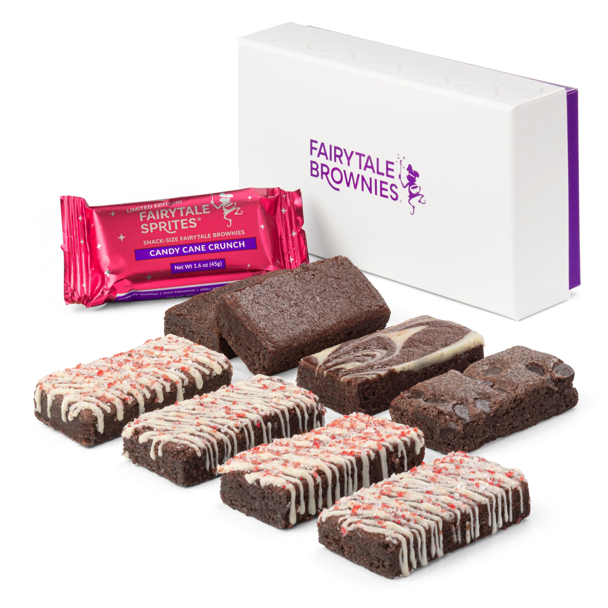 Candy Cane Crunch 8-Sprite Favor | Fairytale Brownies